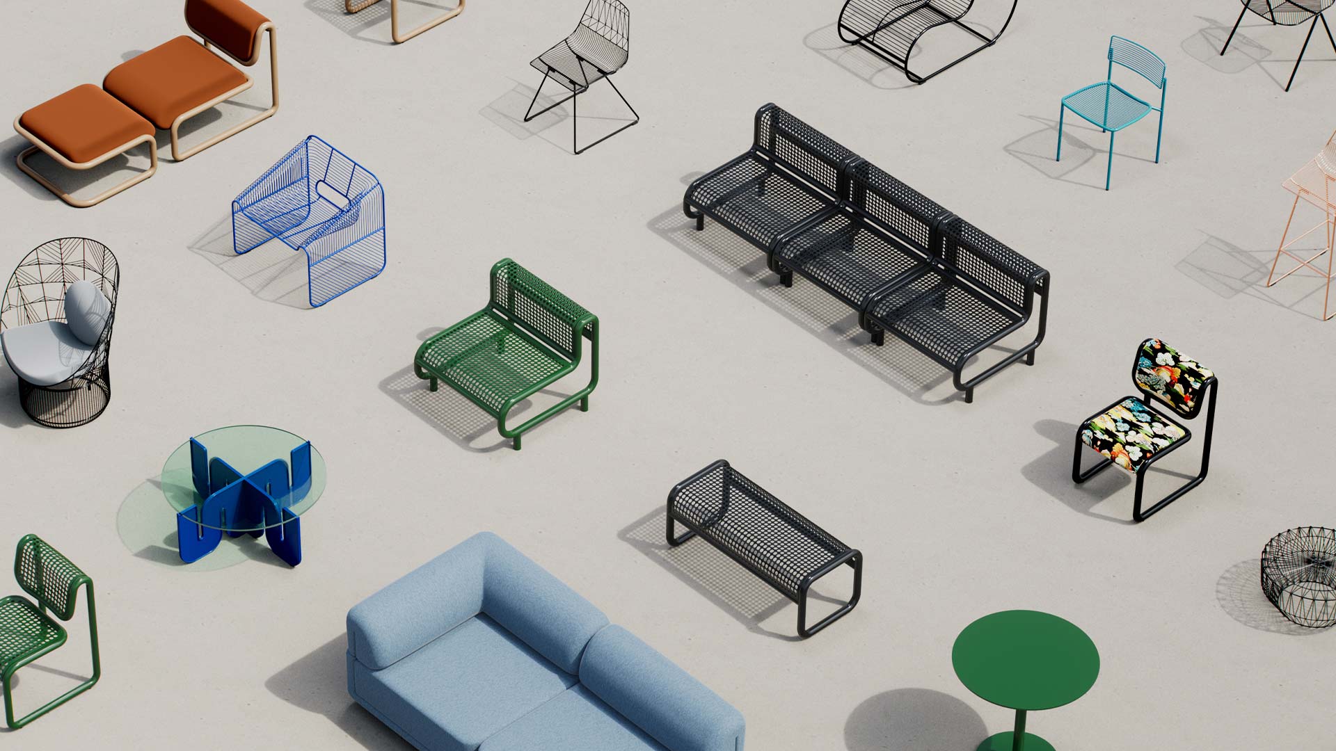 Wire Furniture, Lounge Chairs, Dining Chairs, Tables - Bend Goods