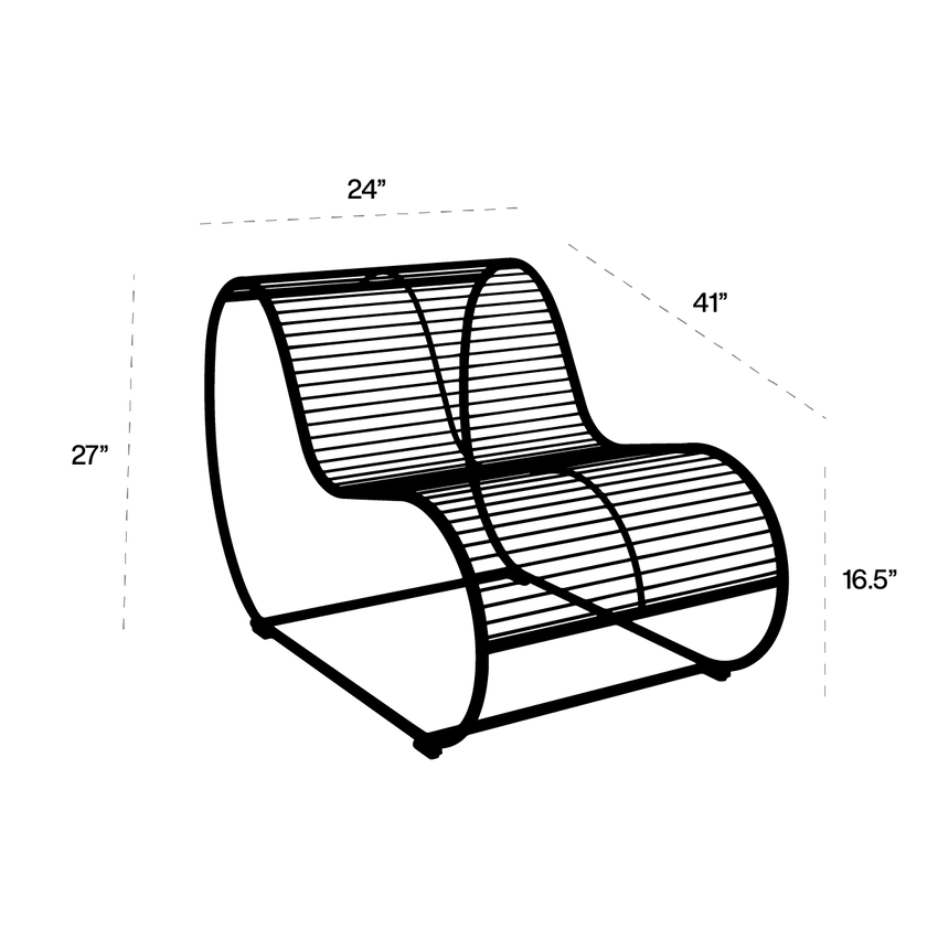 Outdoor Lounge Furniture | The Loop Lounge Chair - Bend Goods