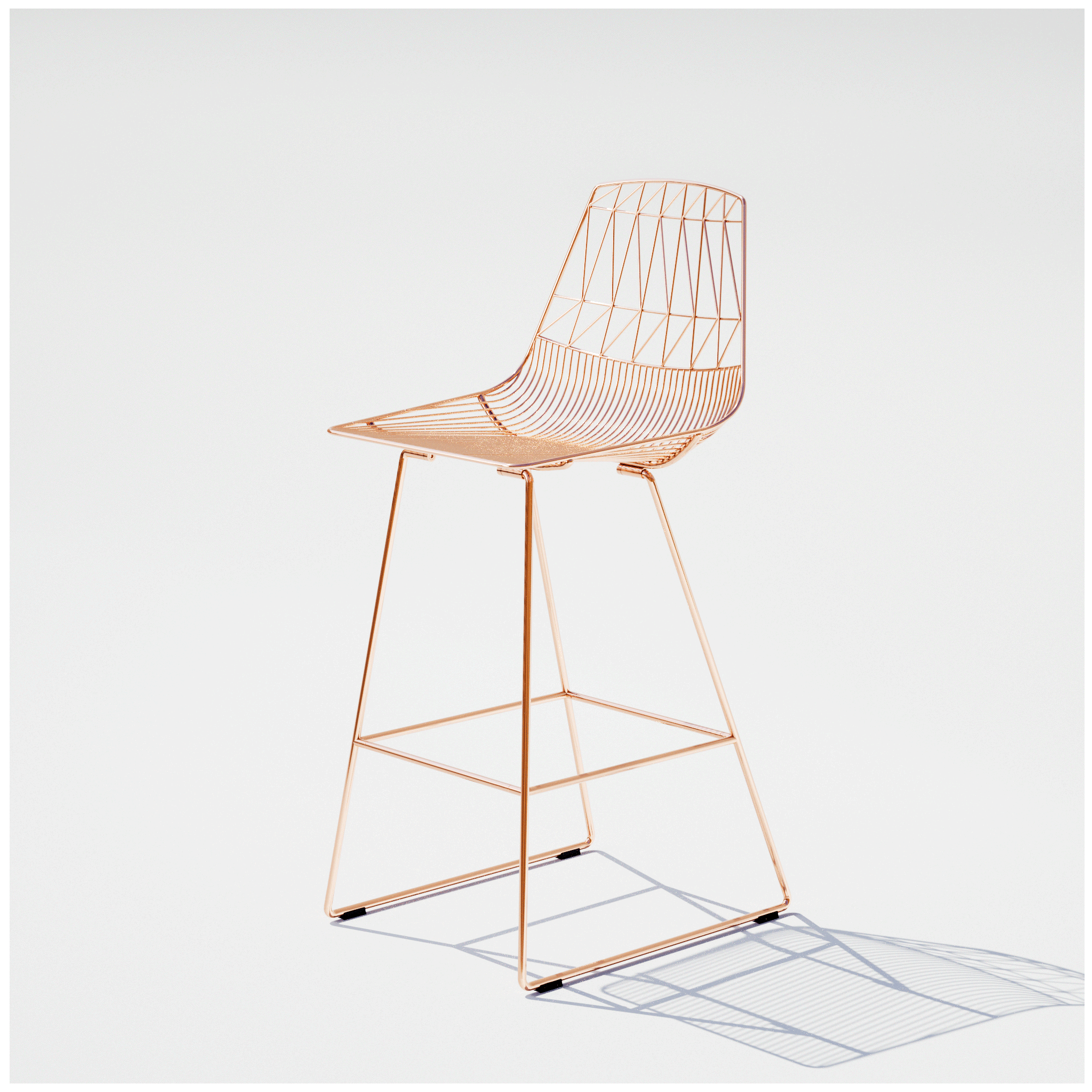 Modern Wire Bar Stool | The Lucy Bar Stool - Bend Goods