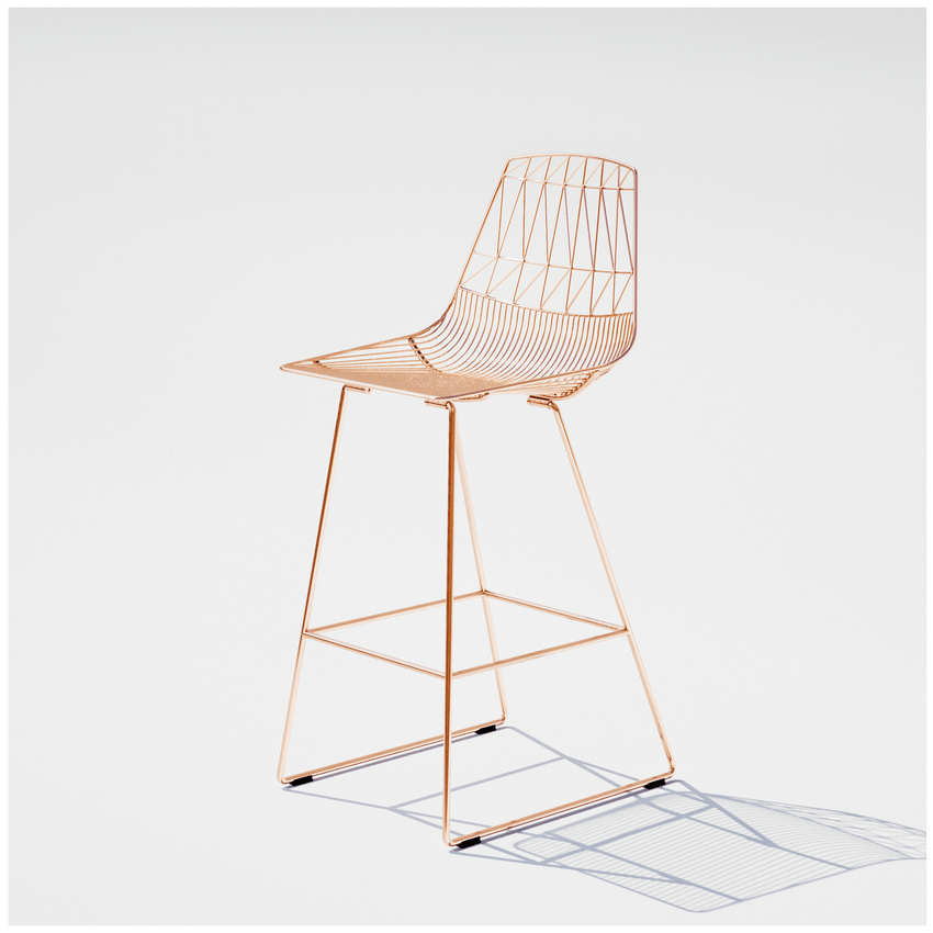 Modern Wire Bar Stool | The Lucy Bar Stool - Bend Goods