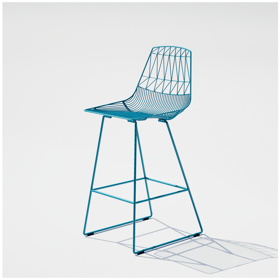 Modern Wire Bar Stool | The Lucy Bar Stool - Bend Goods