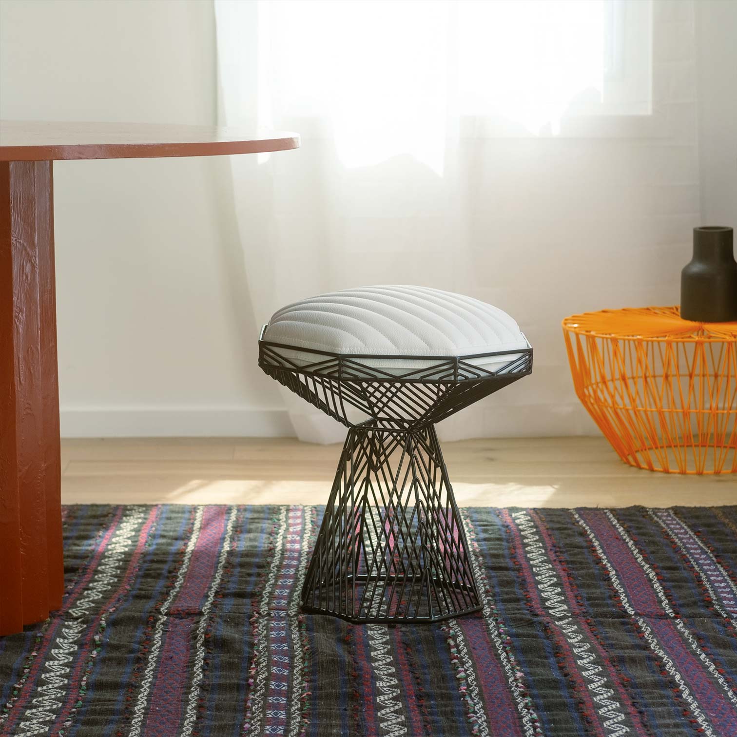 Wire Stool & Side Table in One - The Switch Stool | Bend Goods