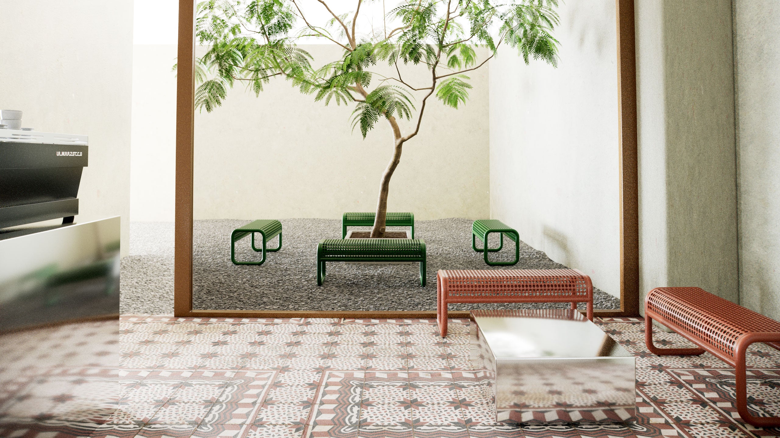 Tube Bench | Green Park Collection - Bend Goods