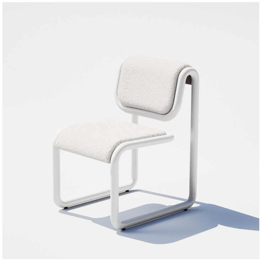 Indoor Dining Chair with Multiple Seating Options - Tube Dining Chair ...