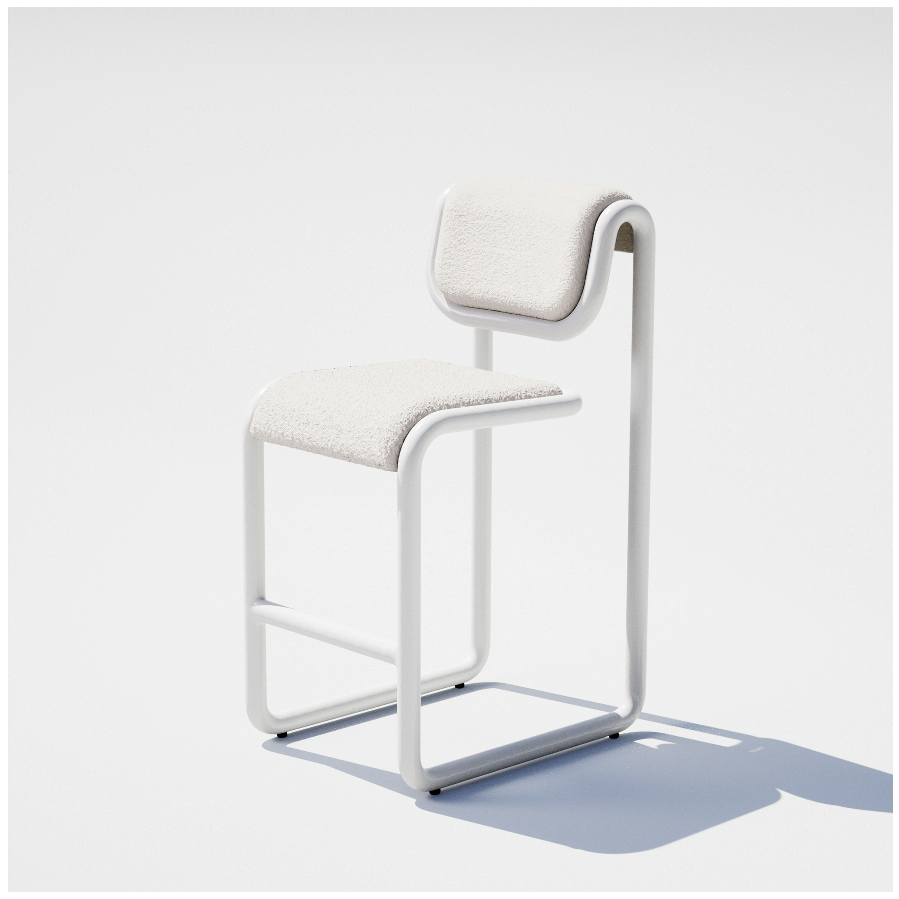 Tube Counter Stool - Indoor Only Aluminum Stool | Bend Goods